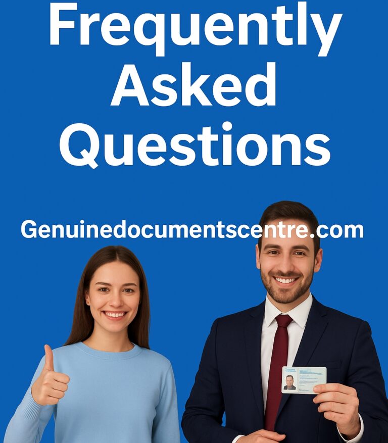 FAQ - Frequently Ask Questions - GenuineDocumentsCentre.Com